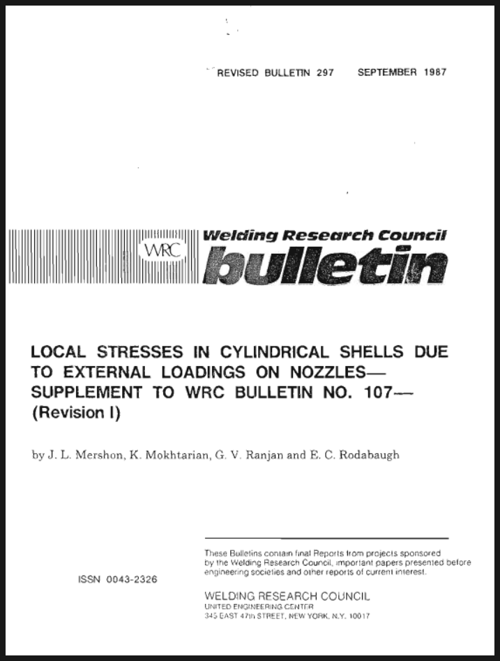 기술정보 - WRC 107 / WRC 537과 WRC 297 차이 - Nozzle Load